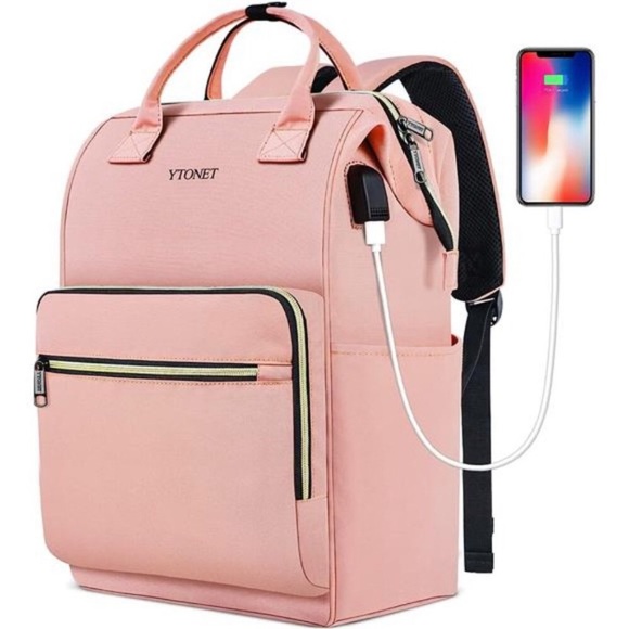 Bags | Hot Unisex Fit 15inch Laptop Backpack Pink | Poshmark